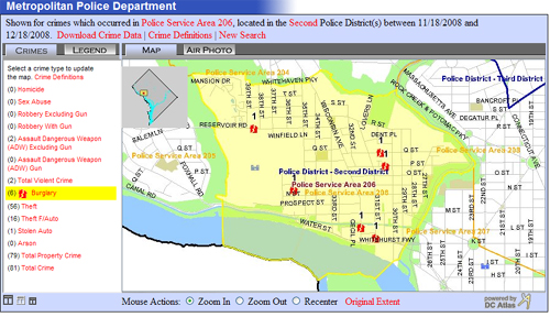 Mapping Crime | The Georgetown Metropolitan