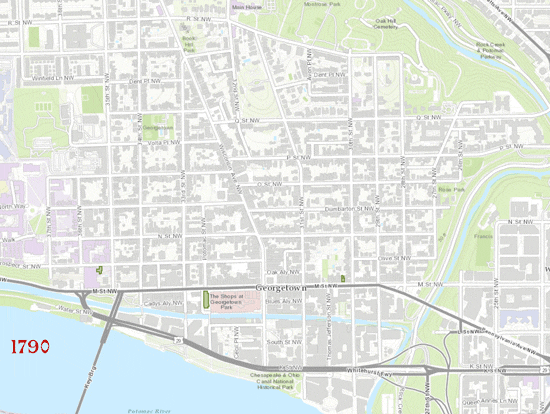 A Time Lapse of Georgetown’s Development Since 1790 | The Georgetown ...